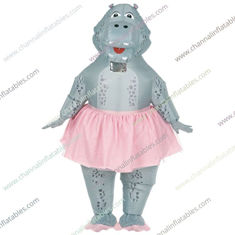 Inflatable Female Hippo Costume - Channal Decor